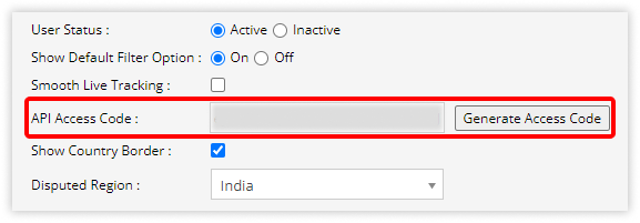 API Access Code